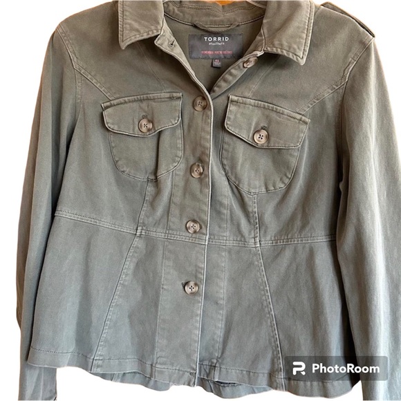 torrid | Jackets & Coats | Torrid Military Jacket Cropped | Poshmark